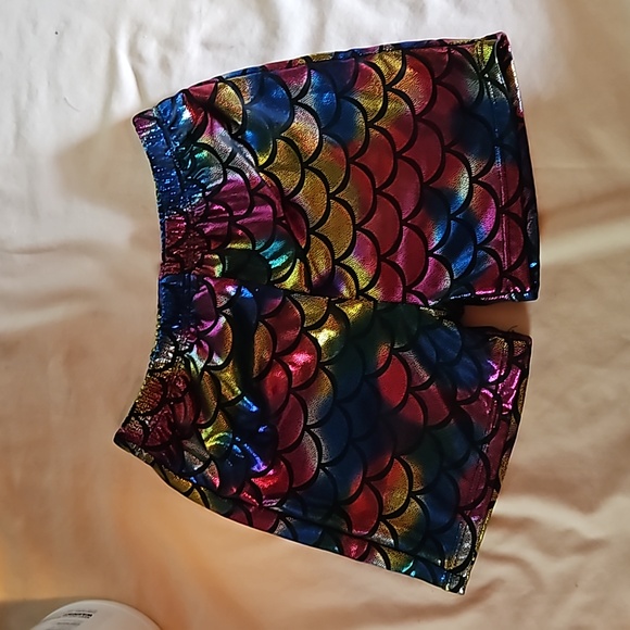 Bottoms | Mermaid Scale Rainbow Shorts | Poshmark